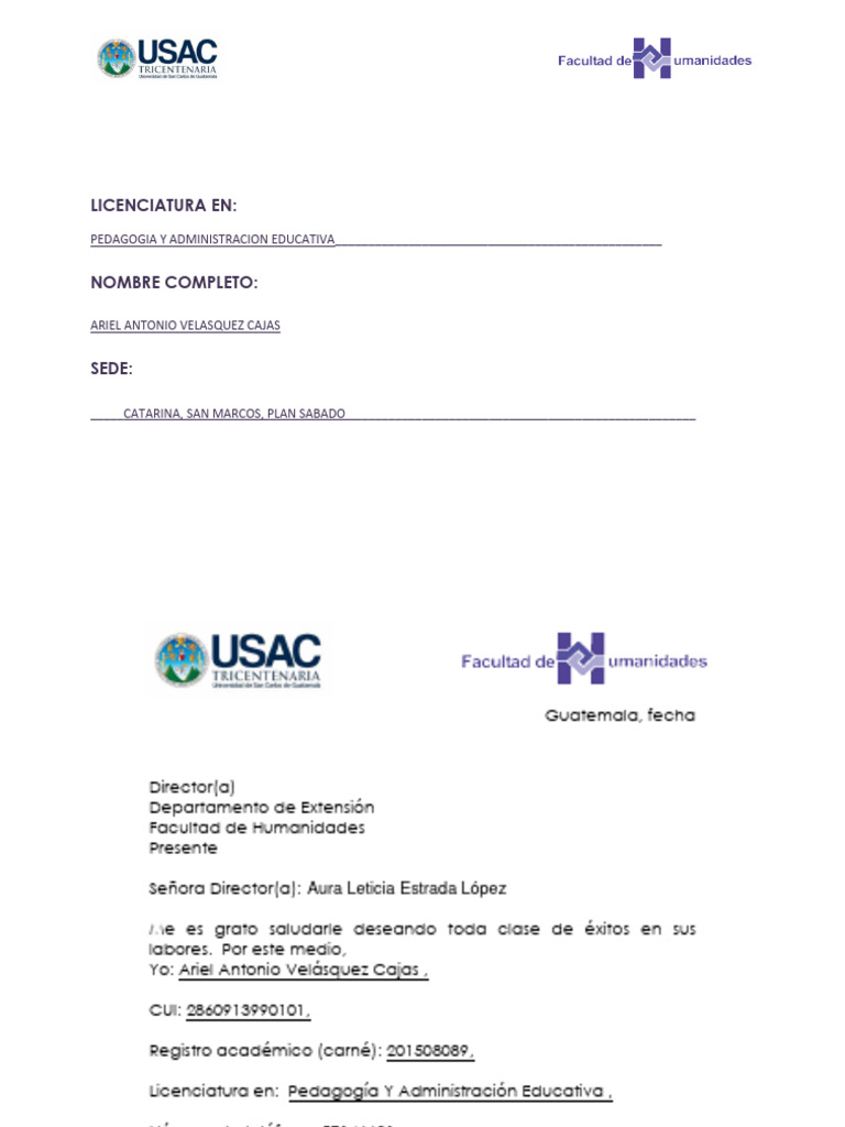 cambio de asesor | PDF