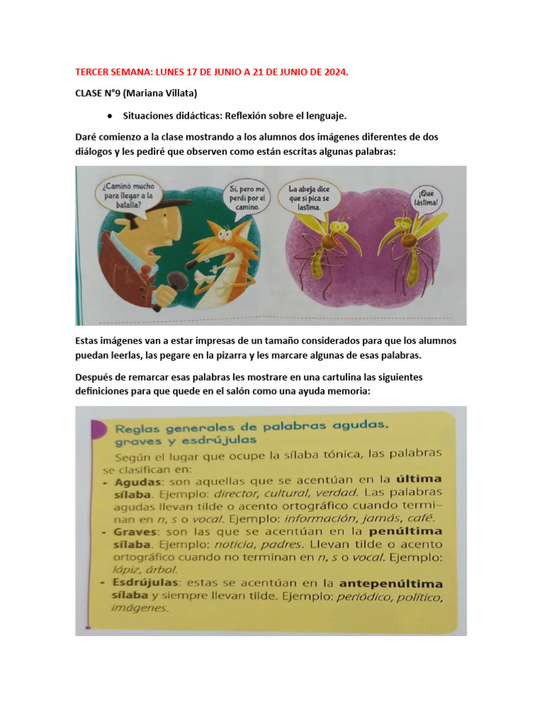 TERCER SEMANA Segunda Parte de Practicas Del Lenguaje | PDF | Predicado (Gramática) | Sintaxis