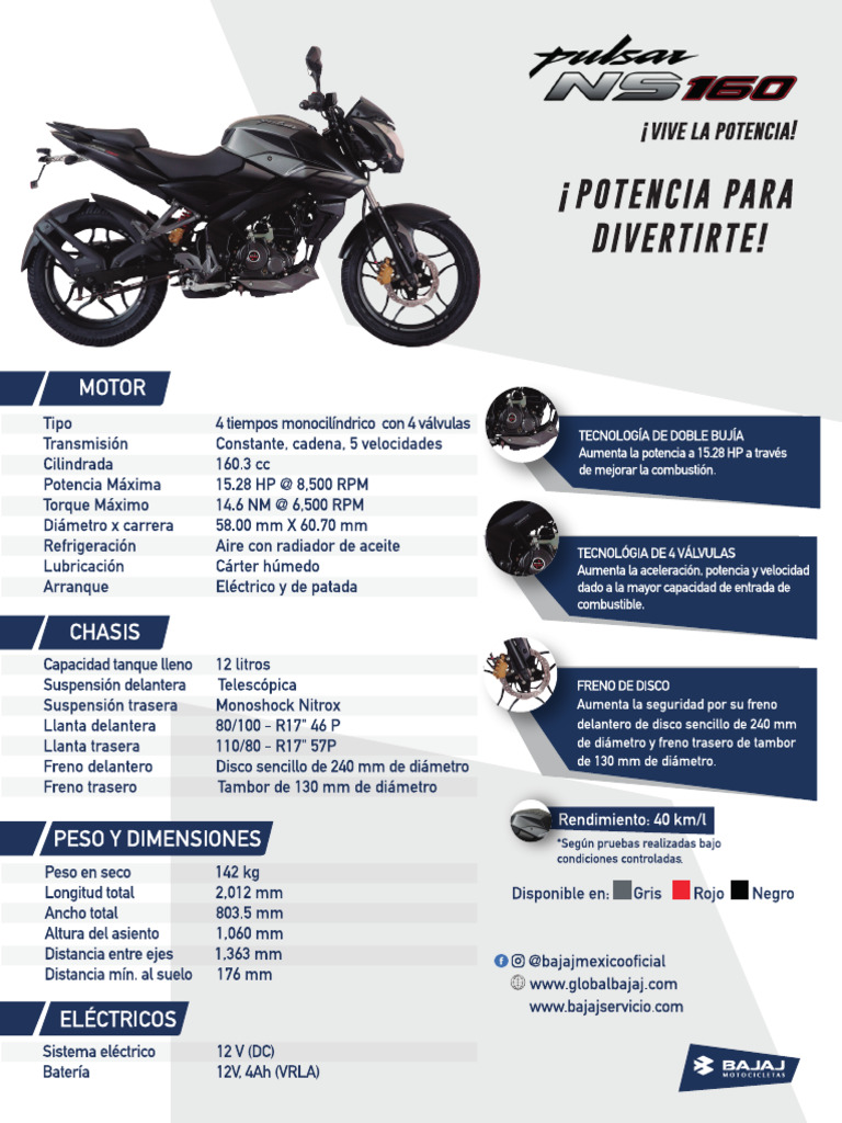 Pulsar Ns 160 | PDF