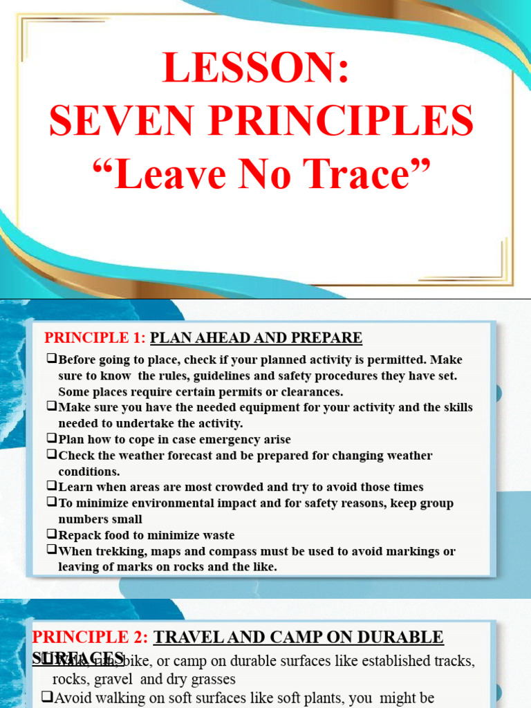 Hope 4 - Lesson 3 - Seven-Principles | PDF | Natural Environment