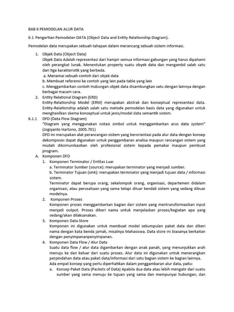 Pemodelan Alur Data dalam Sistem Komputer | PDF | Komputer