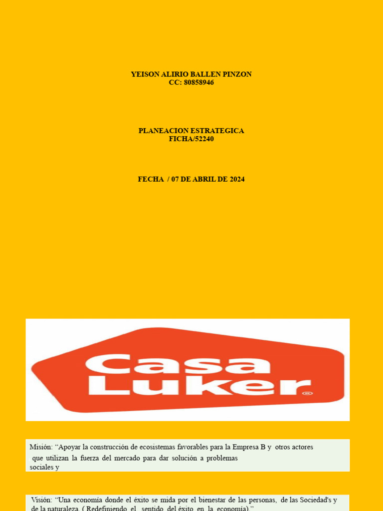 Casa Luker Primer Trabajo | PDF | Logística | Business