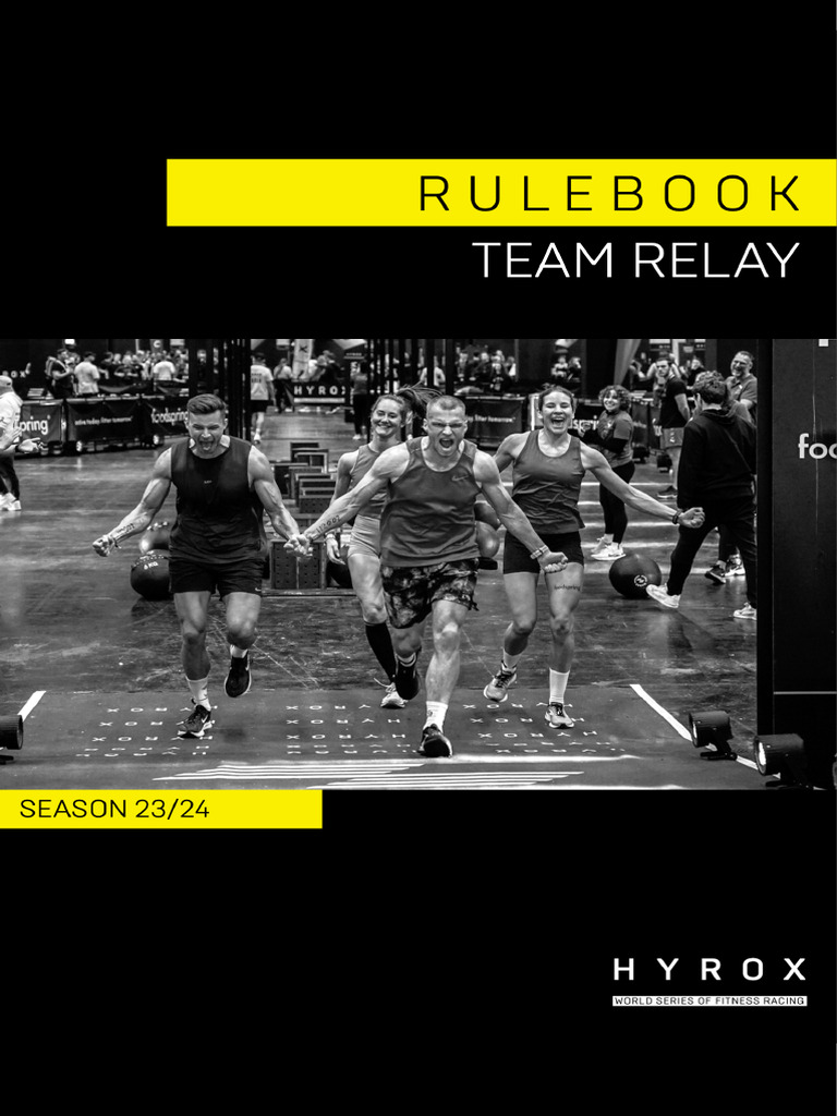 HYROX Team Relay Rulebook 2023/24 | PDF | Kettlebell