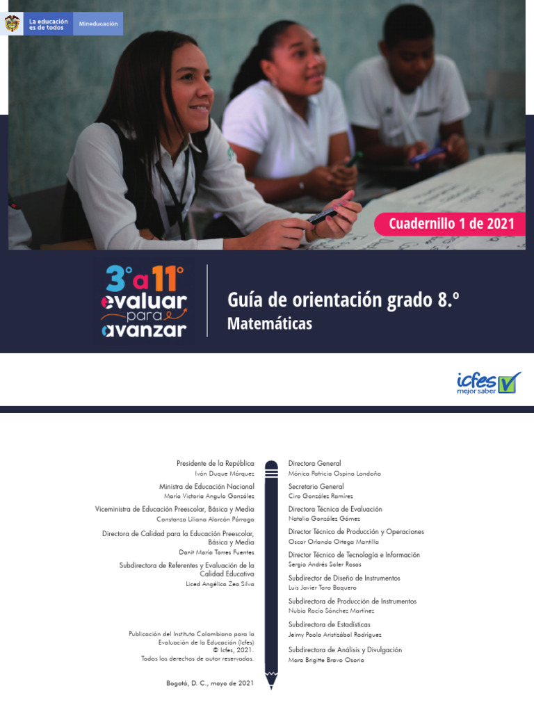 Guia Icfes 2022 Matematicas-8-2 | PDF | Probabilidad | Evaluación