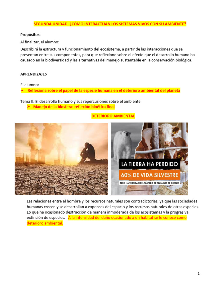 Impacto Humano en el Ecosistema | PDF | Biodiversidad | Agua