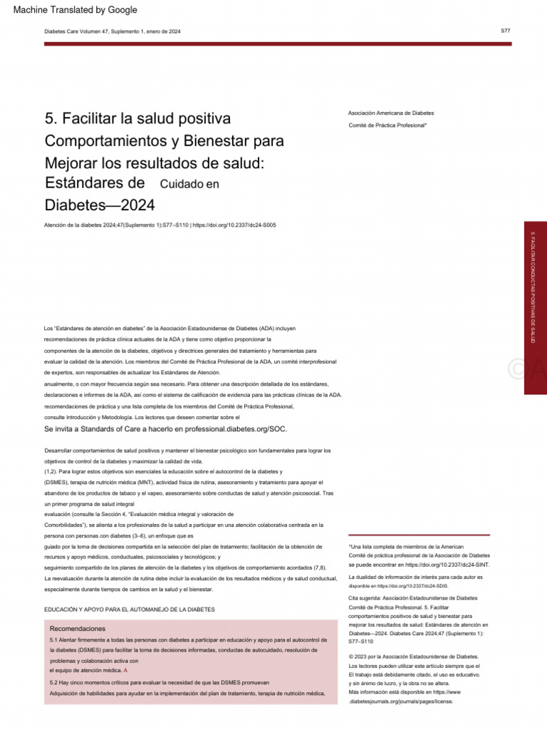 Diabetes Care - ADA (2024) (1) - 83-104 | PDF | Diabetes | Medicare ...
