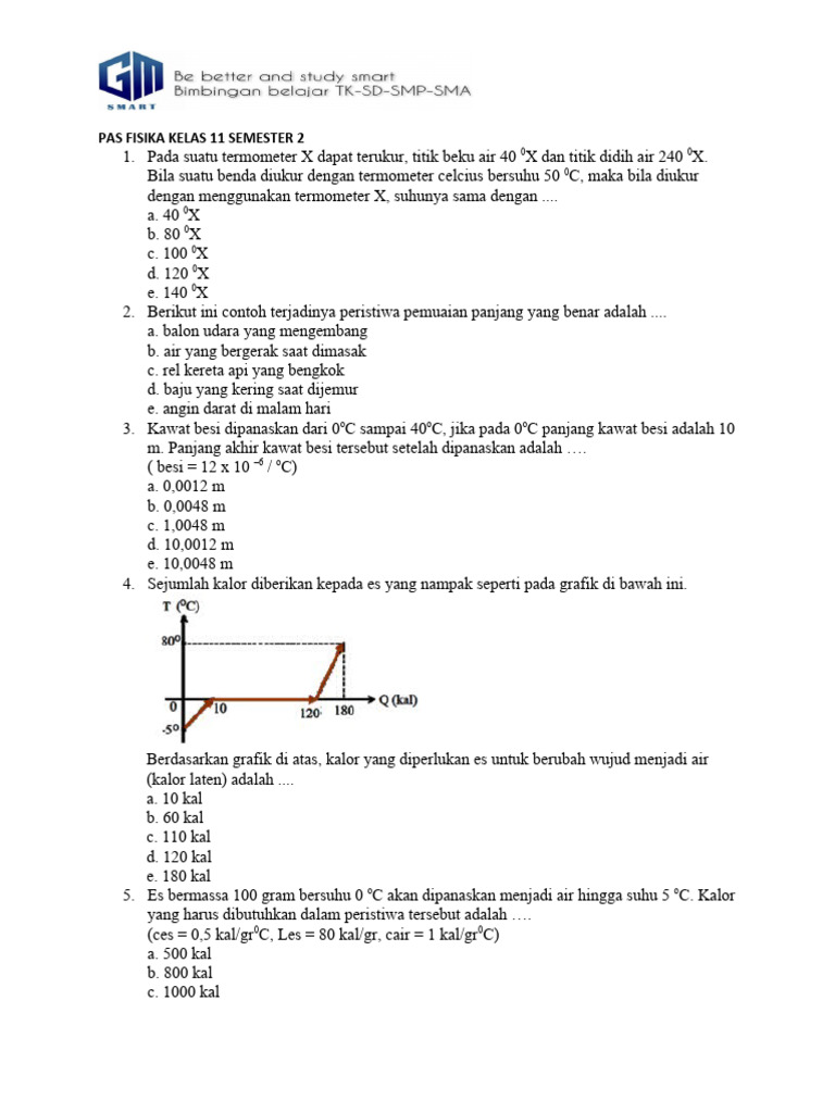 Soal Fisika Kelas 11 | PDF | Sains & Matematika