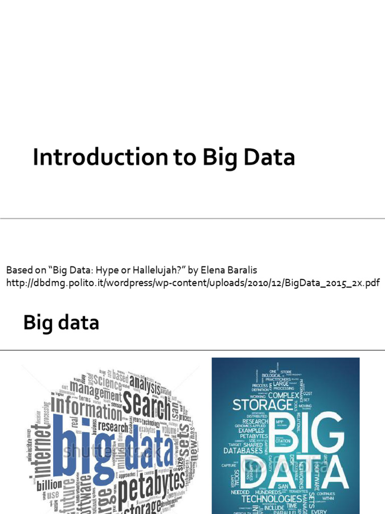 Lez.a-02 Intro BigData BigData NewStyle | PDF | Big Data | Analytics