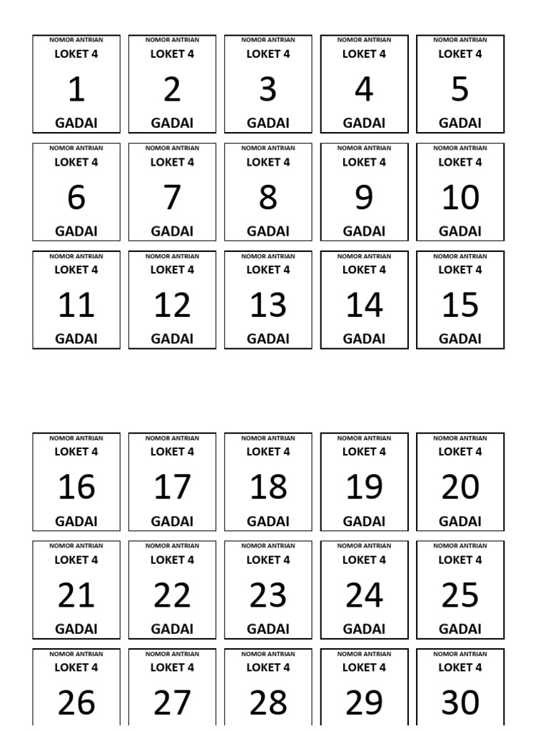 Daftar Antrian | PDF