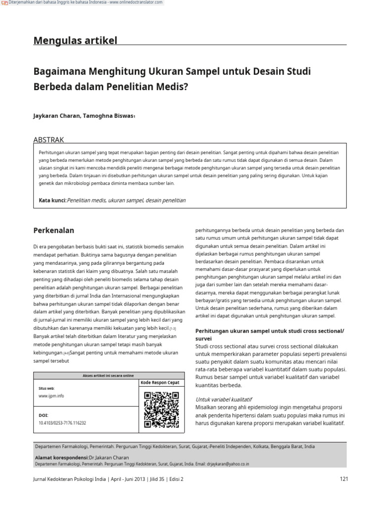 How To Calculate Sample Size For Different Study Designs in Medical ...