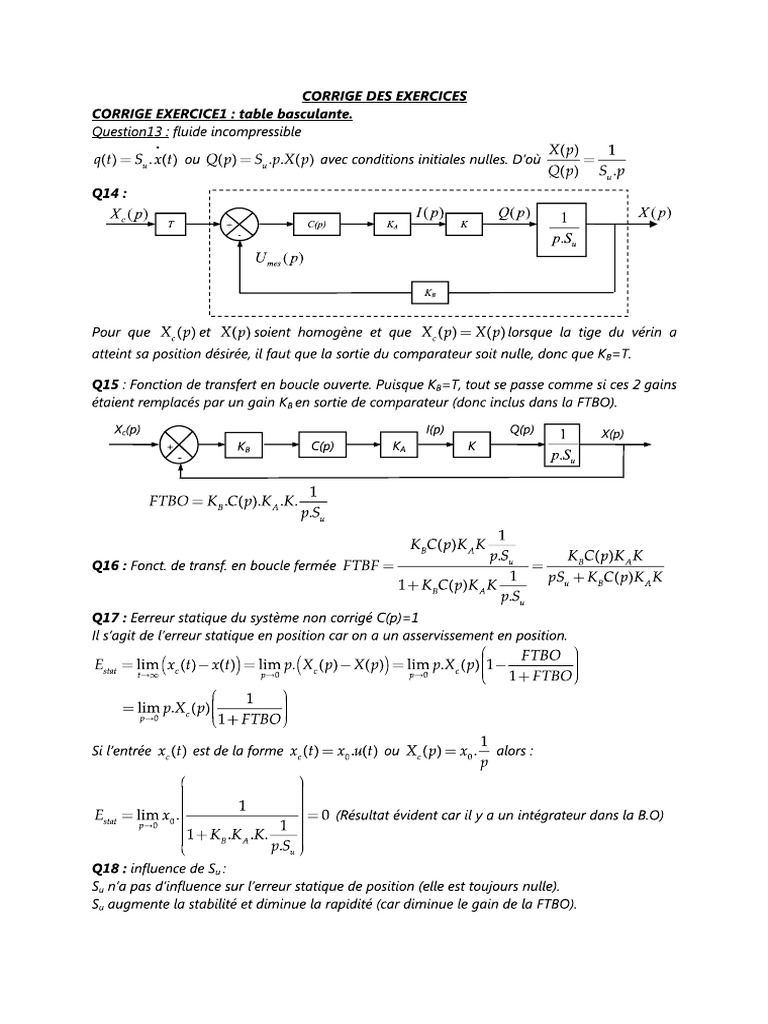 Corrige TD Perfrm | PDF