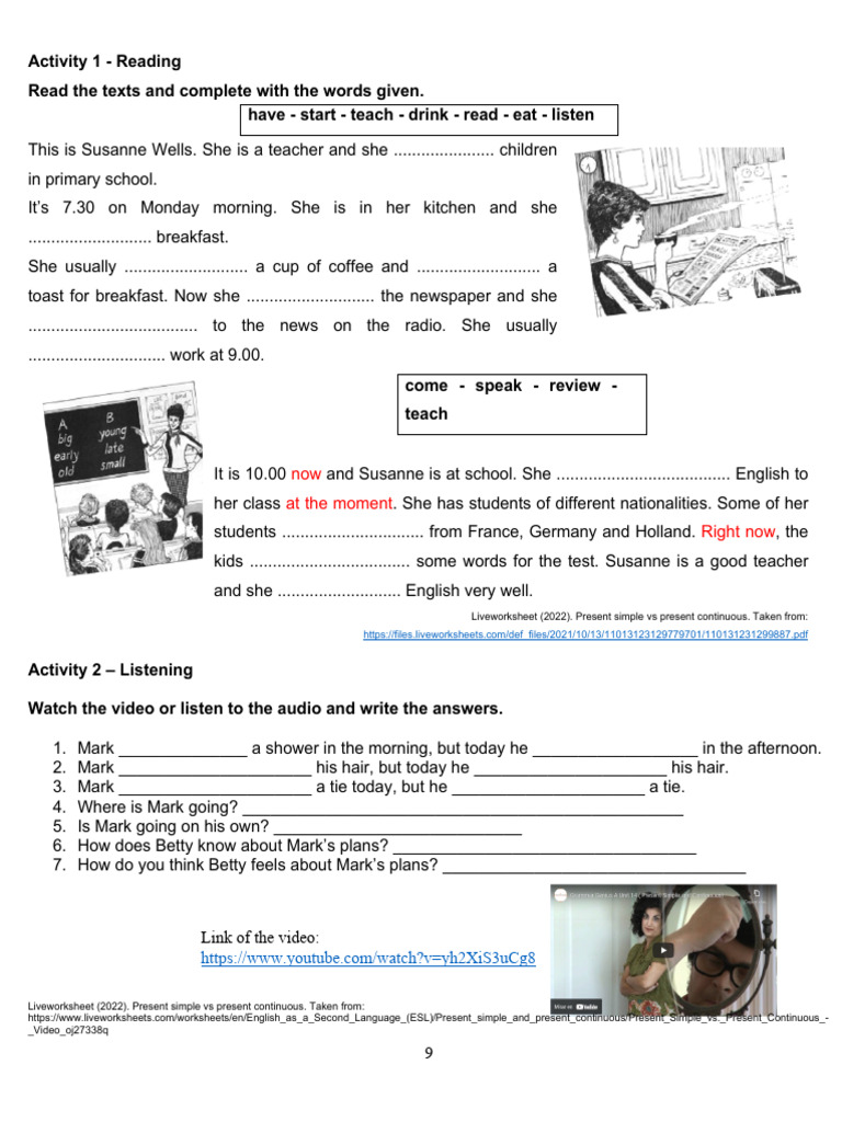 U1, Class 2, Homework | PDF | Linguistics