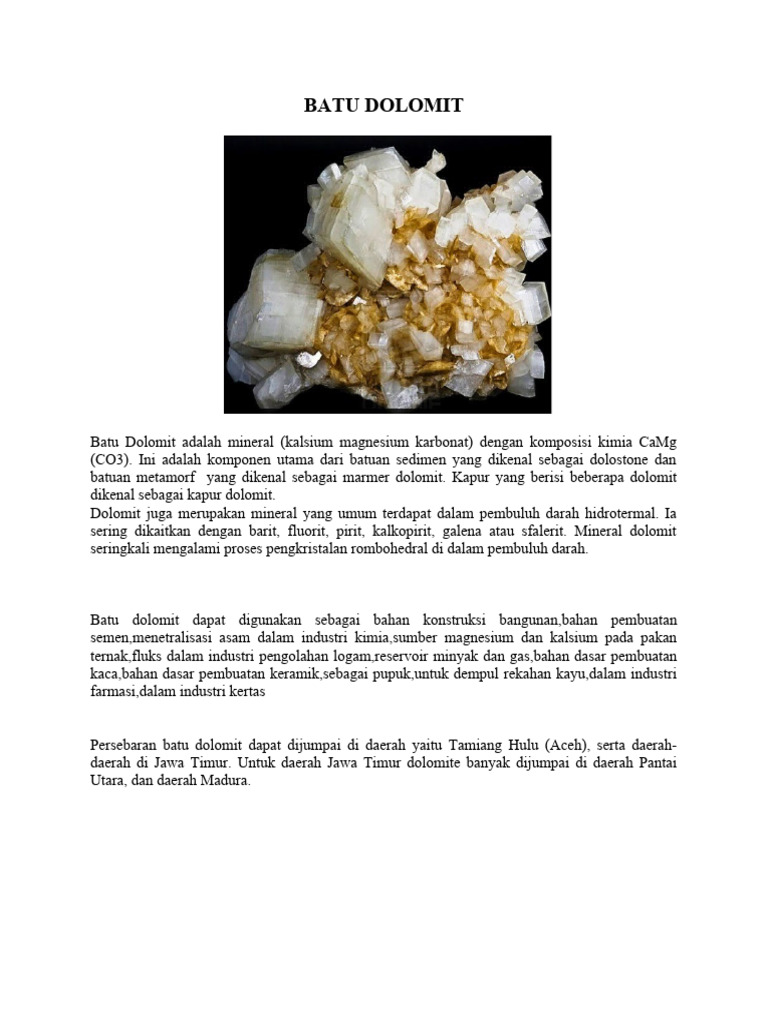 Batu Dolomit | PDF