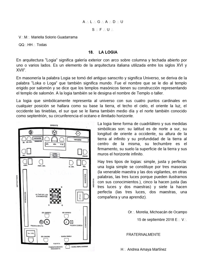 La Logia | PDF | Logia masónica | Masonería