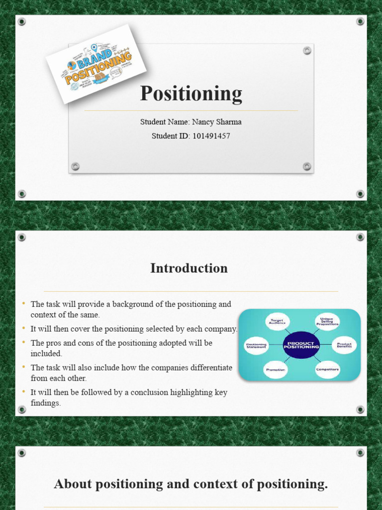 Positioning | PDF | Pricing | Marketing