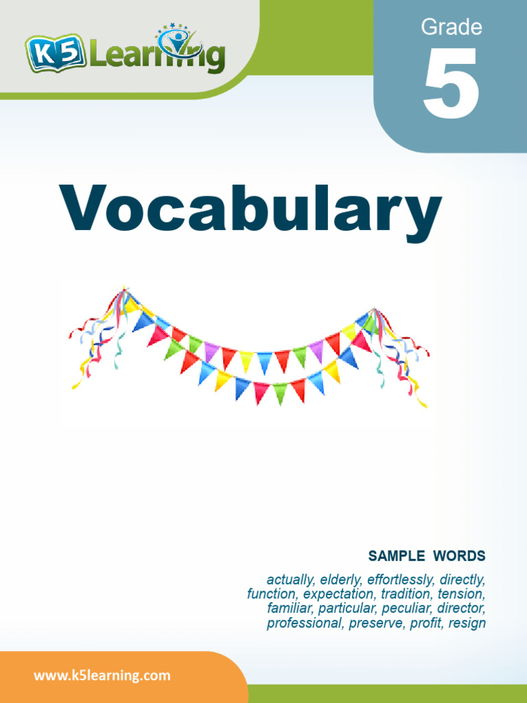 Grade 5 Vocabulary Workbook | PDF | Chocolate | Vocabulary