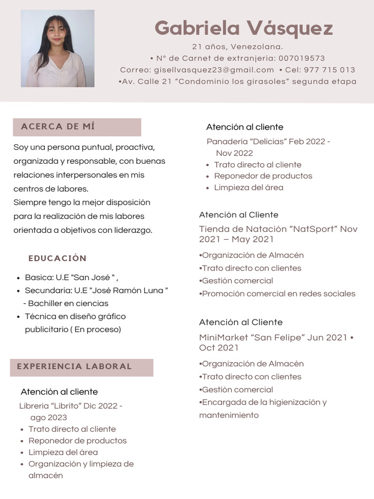 Experiencia en Atención al Cliente y Marketing Digital | PDF | Servicio ...