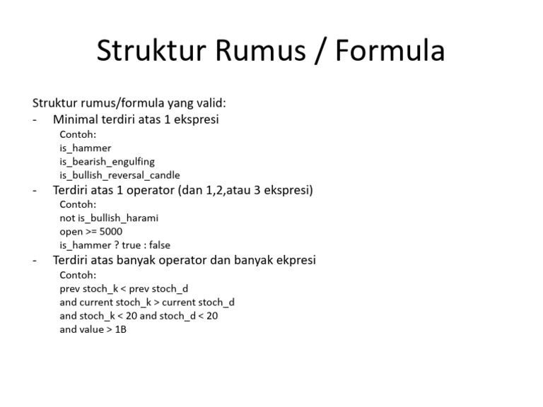 Struktur Rumus dan Formula Valid | PDF | Finance & Money Management ...