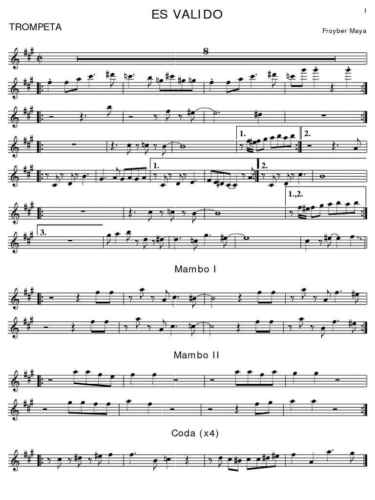 Es Valido Trompeta I | PDF