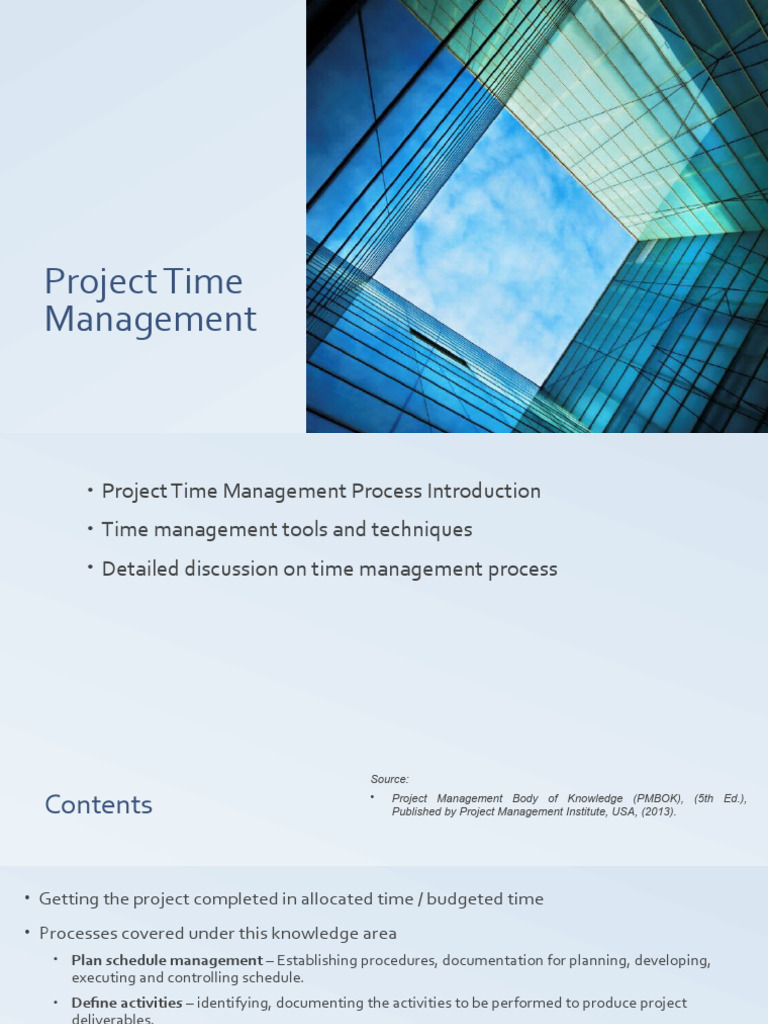 Lecture 7 - Project Time Management | PDF | Project Management