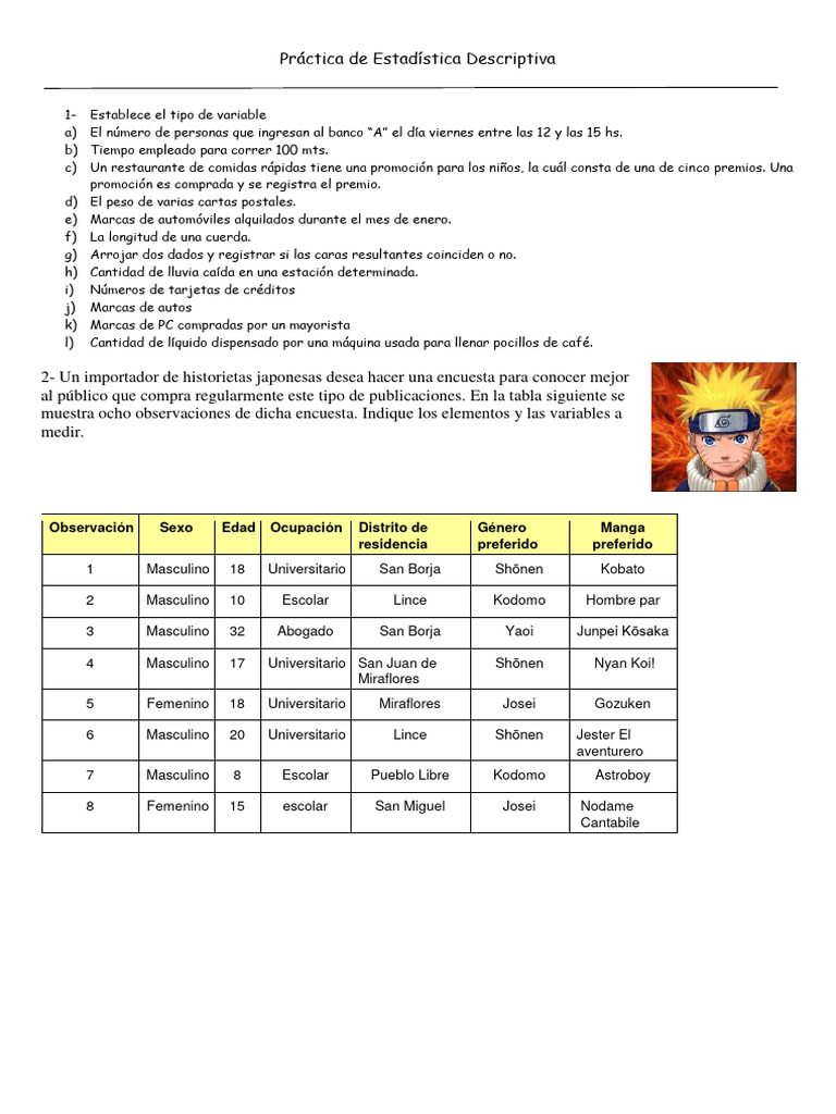 1586980641 Práctica I Clasificación De Variable Pdf