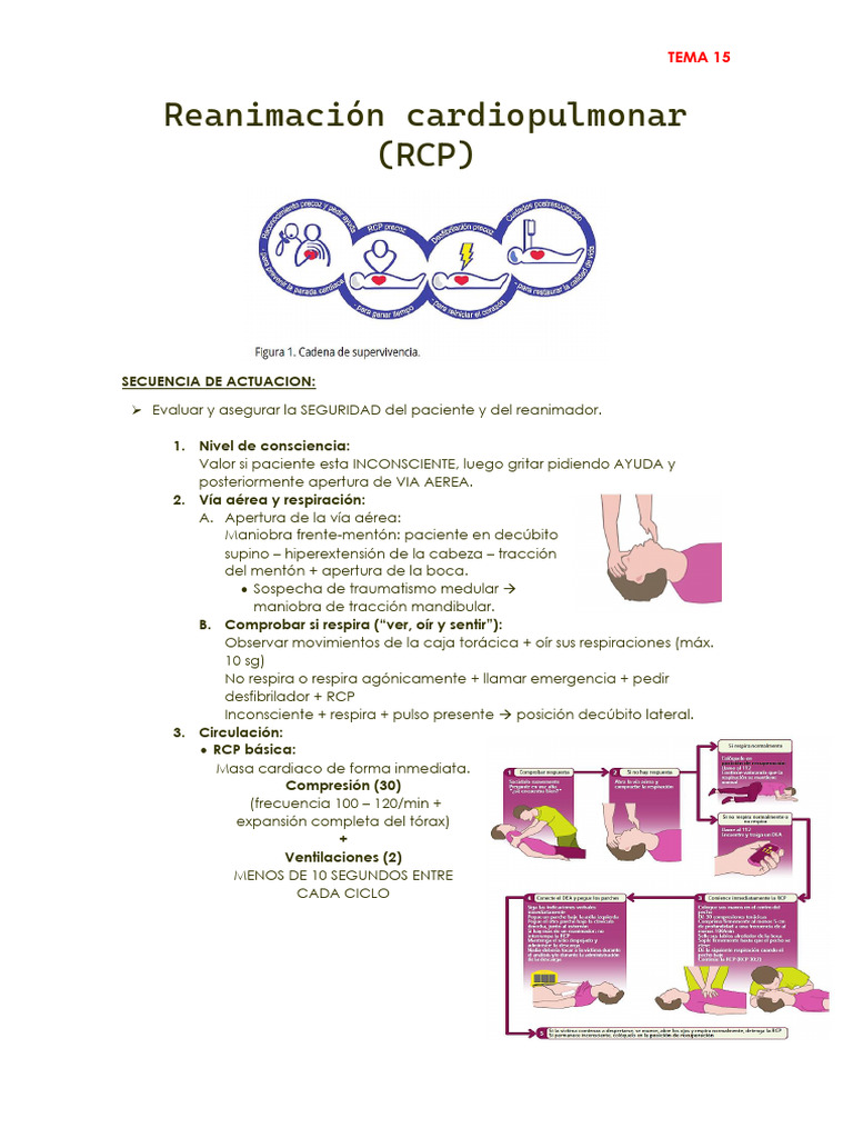Reanimacion Cardiopulmonar | PDF | Reanimación cardiopulmonar | Electrofisiología cardíaca