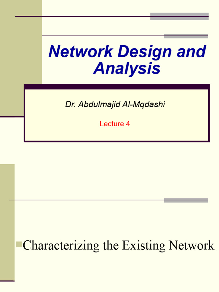 Lecture 4 | PDF | Computer Network | Telecommunications