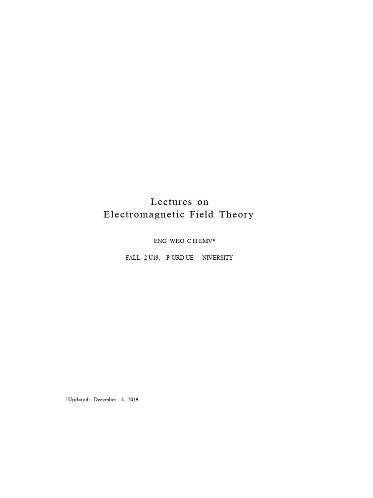 EMFT Lecture2 | PDF | Flux | Photon