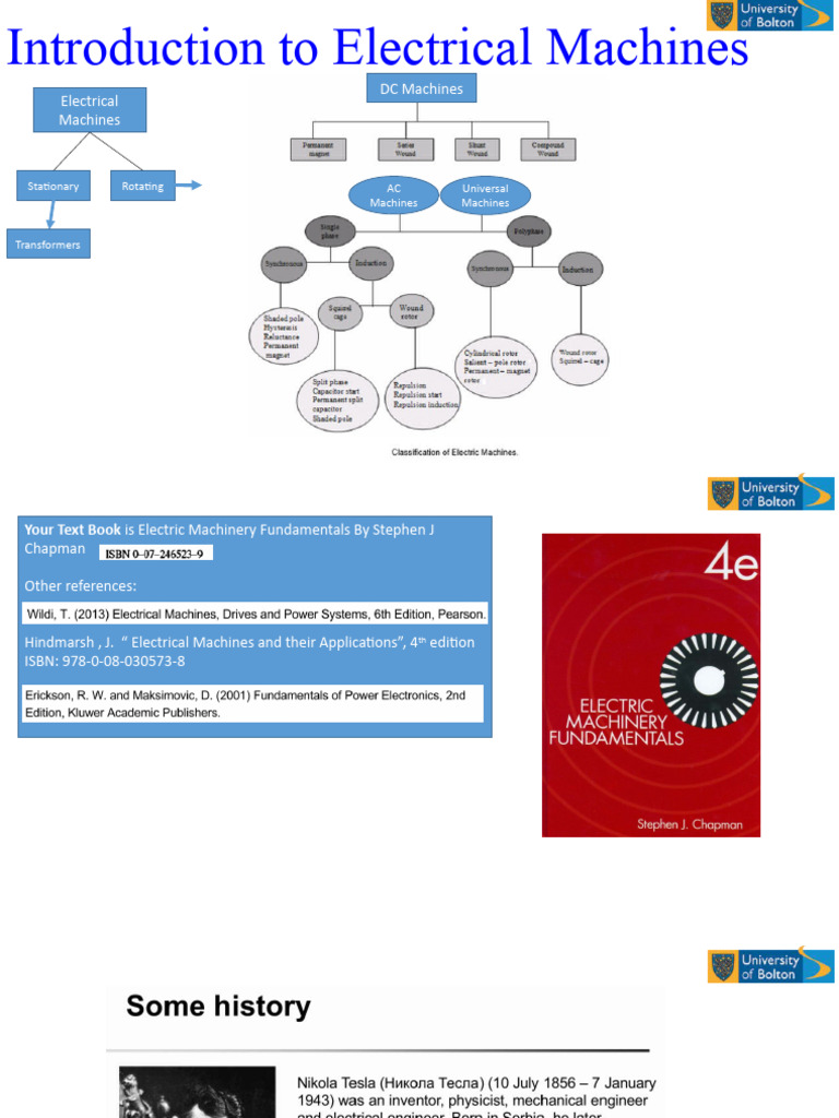 Introduction to Electrical Machines | PDF | Electric Motor | Power ...