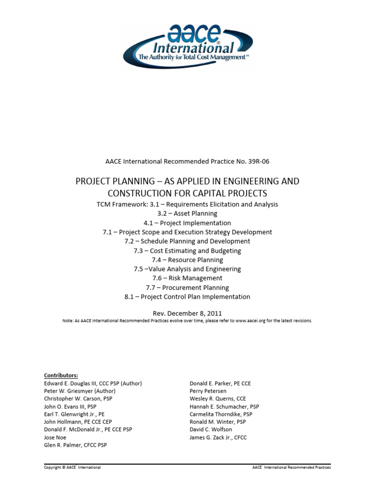 Project Planning in Engineering and Construction | PDF | Project ...