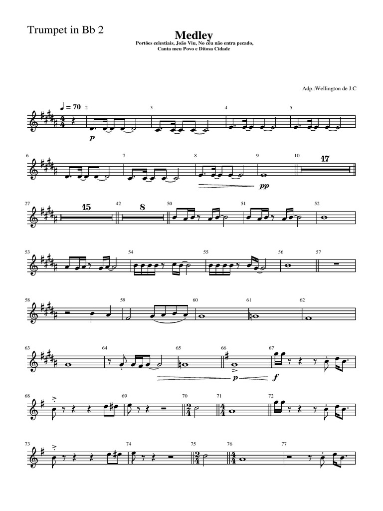 Medley-Trumpet in BB 2 | PDF