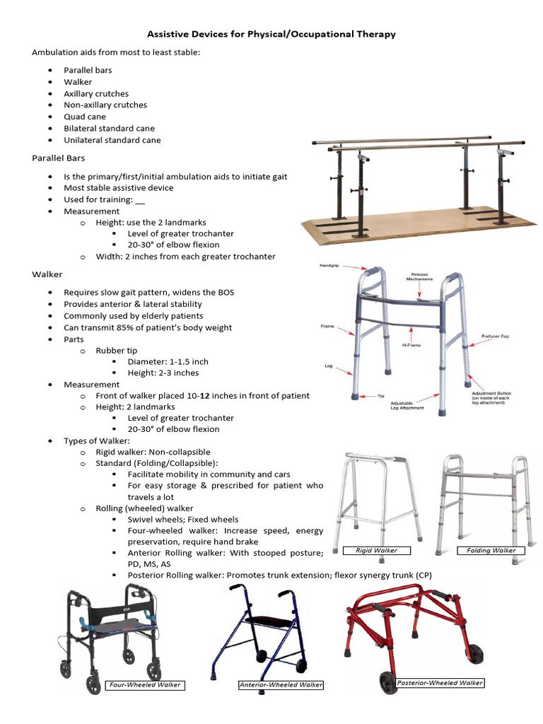 Ambulation Aids | Download Free PDF | Wheelchair | Anatomical Terms Of ...