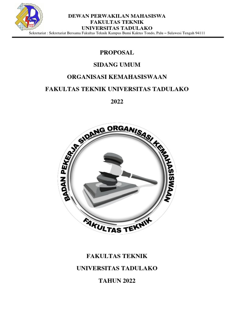 Proposal Sidang Umum Okft 2023 | PDF | Sains & Matematika