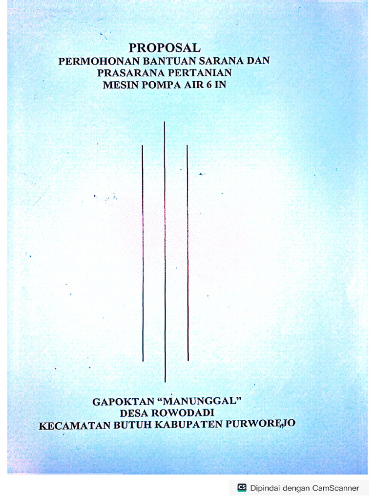 CONTOH Proposal Pompa Air(3) | PDF