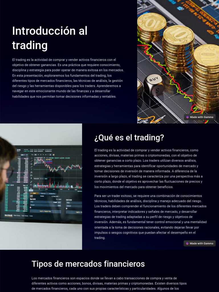 Introduccion-al-trading | PDF | Comerciante (Finanzas) | Mercado de divisas