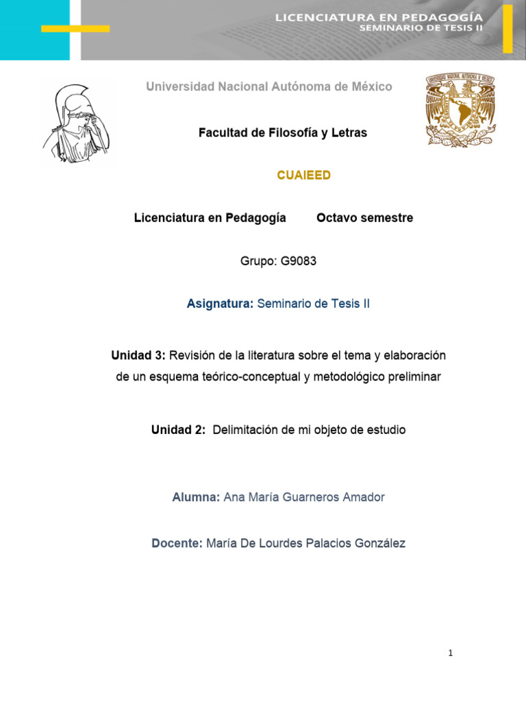 Ana Guarneros U3 Act2.3 | PDF | Desarrollo cognitivo | Aprendizaje