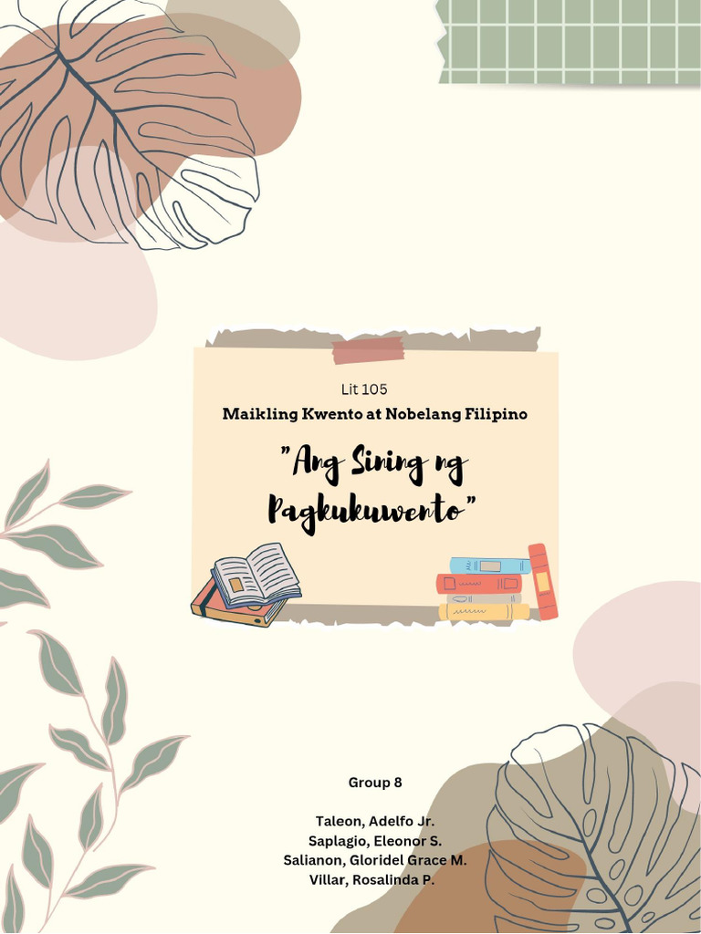 Ikawalong Pangkat - Sulating-Ulat (Ang Sining NG Pagkukuwento) | PDF