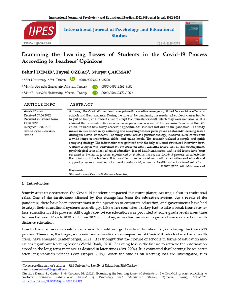 Ej 1355194 | PDF | Distance Education | Teachers