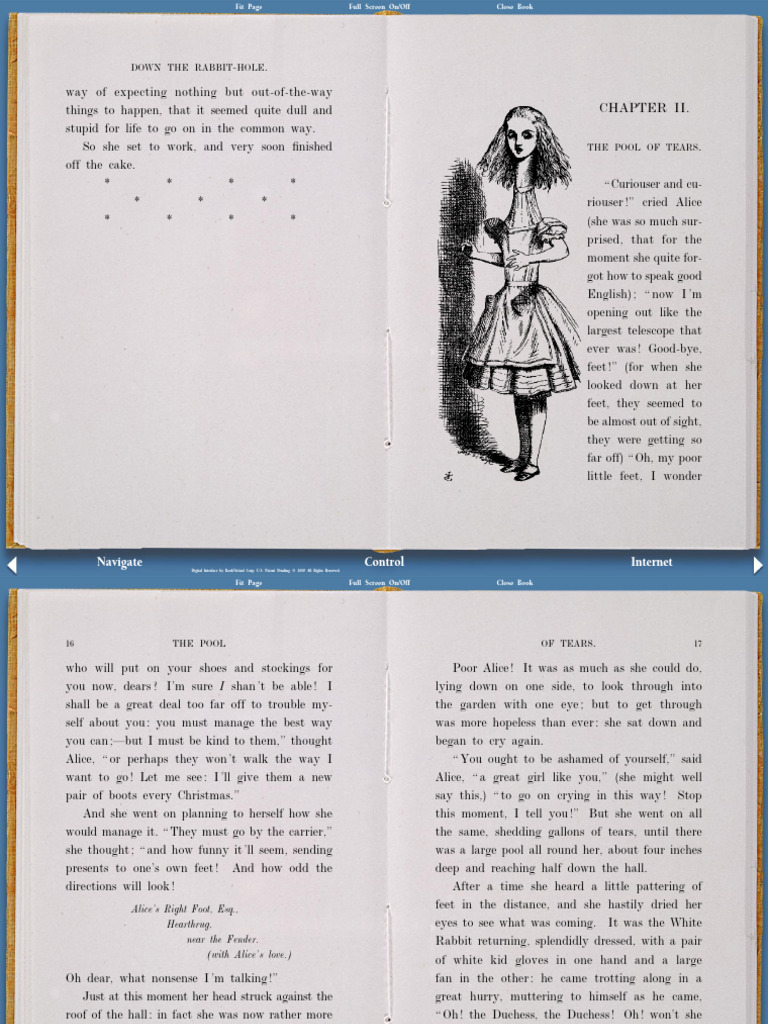 Alice's Adventures in Wonderland - CHAPTER 2 | PDF