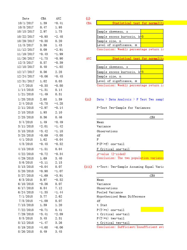 QBUS5002 Chapter 9 Tutorial (Data) - 4 | PDF | Analysis Of Variance ...