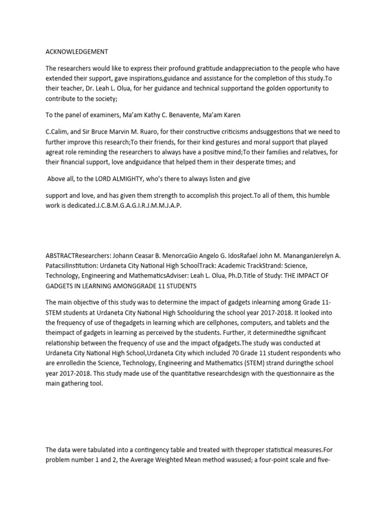 ACKNOWLEDGEMENT-WPS Office | PDF | Educational Technology | Science