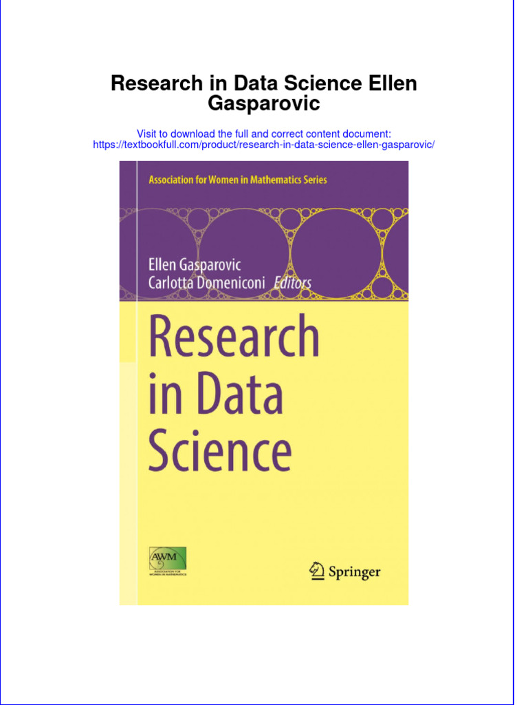 Pdf Research In Data Science Ellen Gasparovic Ebook Full Chapter Pdf Machine Learning Data 