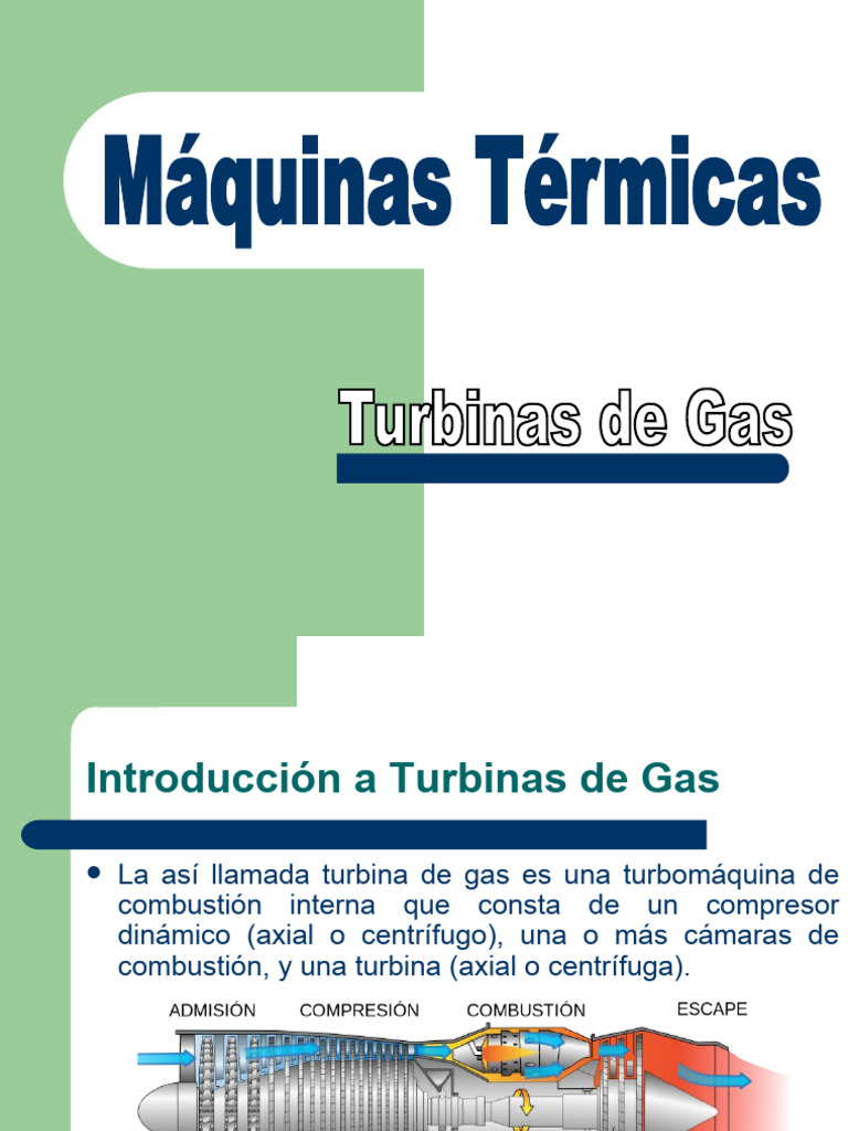 06 Turbinas de Gas | PDF | Turbina | Motores