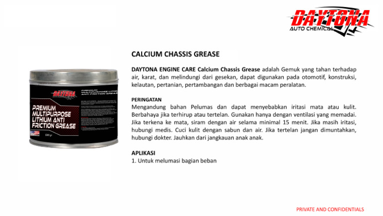 Product Description GREASE CHASSIS | PDF