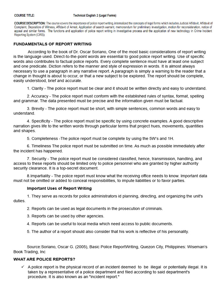 Technical English 2 | PDF | Affidavit | Summons