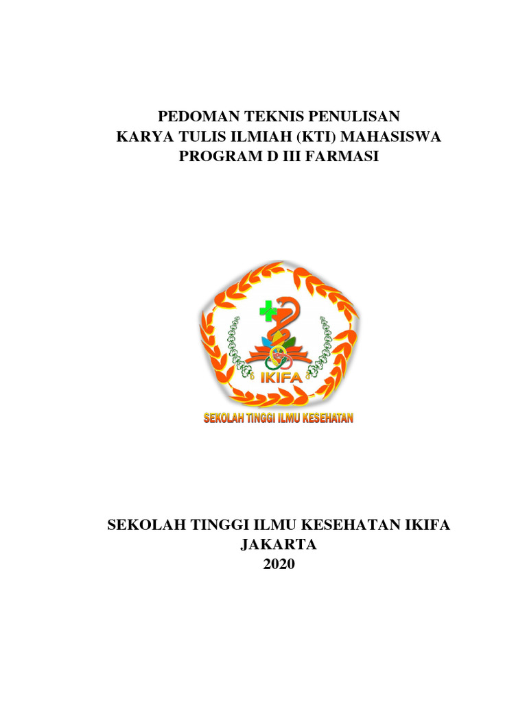 Panduan KTI DIII Farmasi IKIFA | PDF | Bisnis | Seni