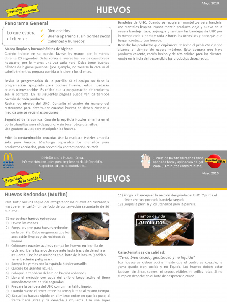 BoletÃ - N Parrilla Desayuno (Huevos) (Mayo 2019) | PDF | Alimentos