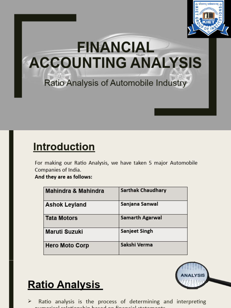 Financial Accounting Analysis | PDF | Revenue | Business