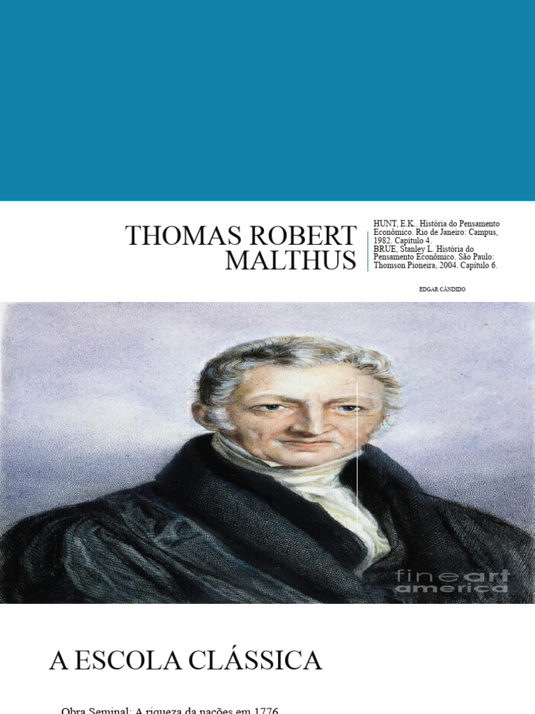 Tema 4 - Thomas Robert Malthus | PDF | Economia | Economia clássica