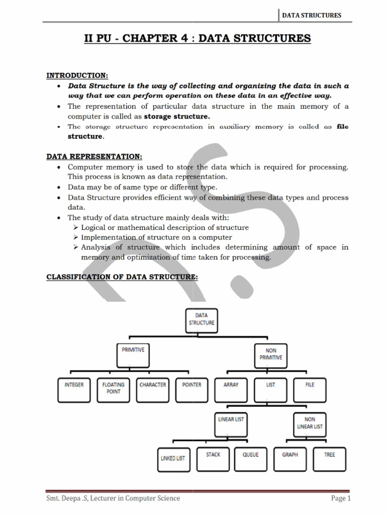 Data Structure 1 | PDF